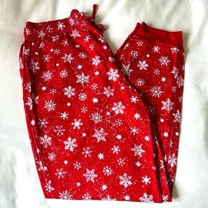 Intimates & Sleepwear | Snowflake Cotton Jogger Pj Pants M Nwt | Poshmark